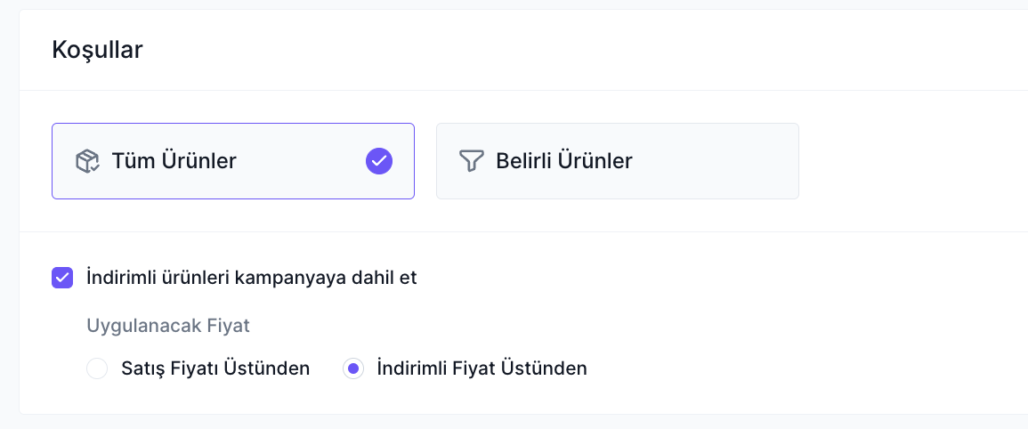İndirim Kodu Oluşturma